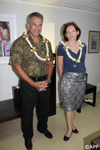 Visite de courtoisie de la vice-consule de Nouvelle-Zélande Mme TROUP ...