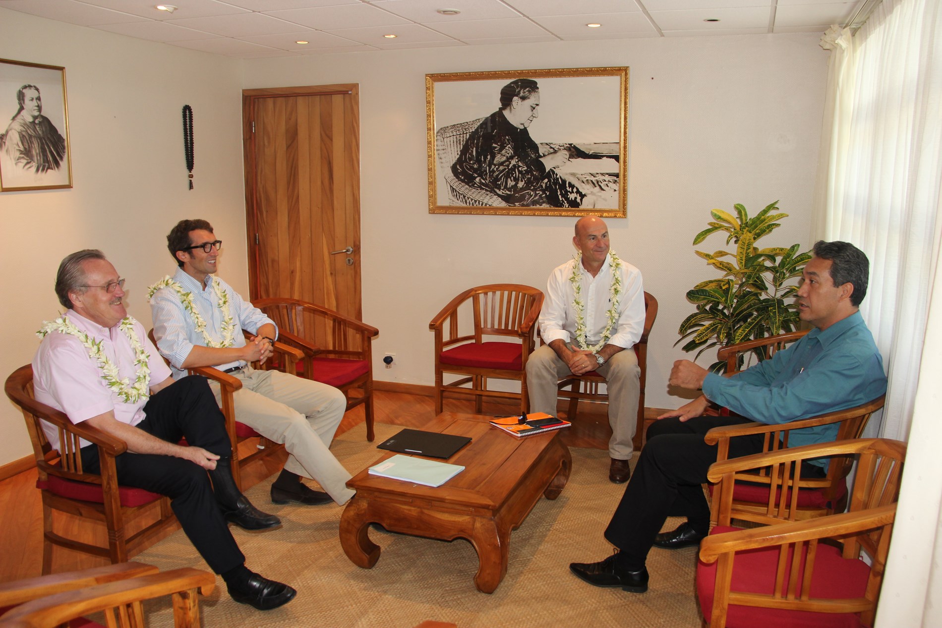Visite de courtoisie de MM. Hervé GONSARD, Philippe LA COGNATA et ...