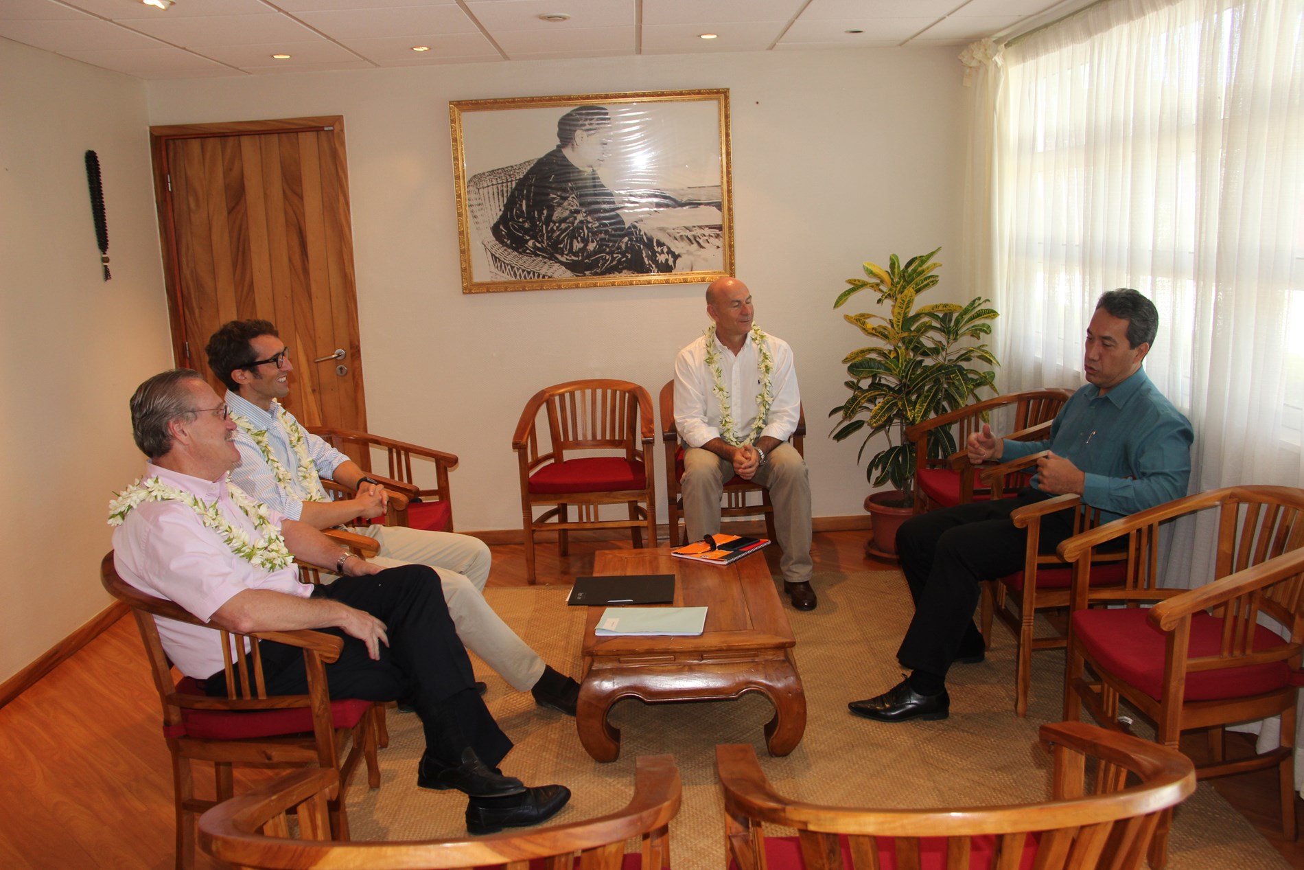 Visite de courtoisie de MM. Hervé GONSARD, Philippe LA COGNATA et ...